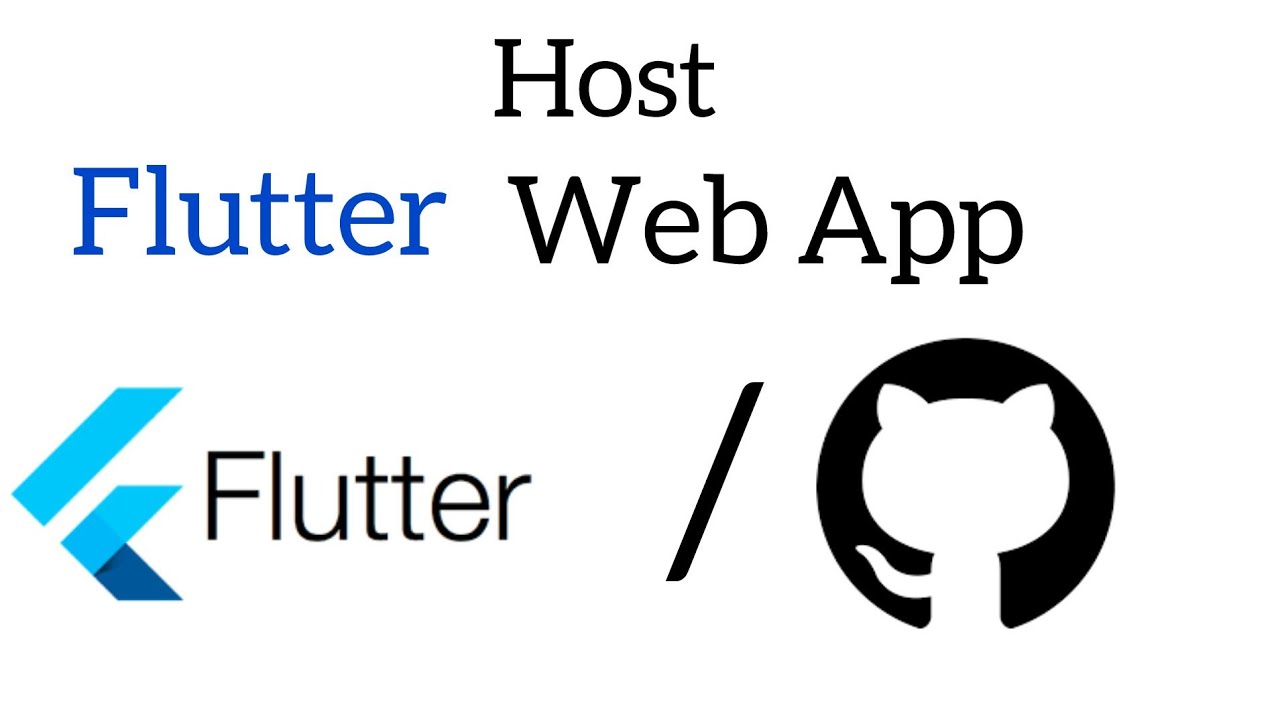 Host Flutter Web App in Github