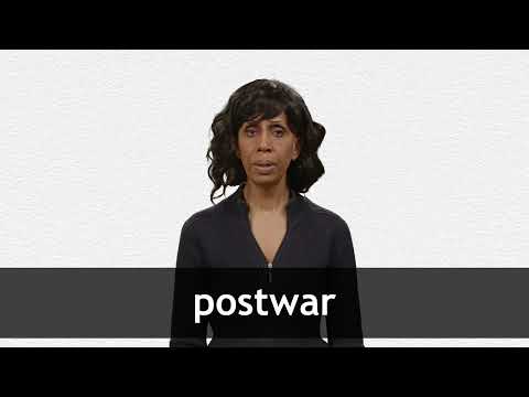 POSTWAR definition and meaning | Collins English Dictionary