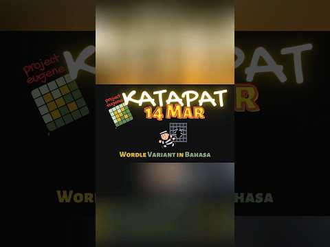 Katapat Harian | Daily Wordle in Bahasa (14 Mar, 2024)