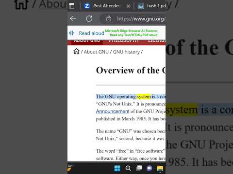 Overview of the GNU System