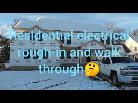 Residential electrical rough-in and walk through 🕵️