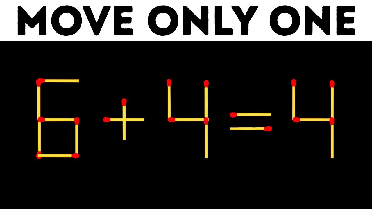 Hardest Matchstick Puzzle Split My Brain in Two
