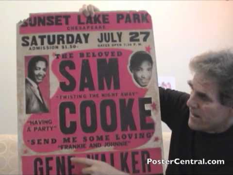 Sam Cooke Window Cards – Vintage Soul Music Concert Posters ...