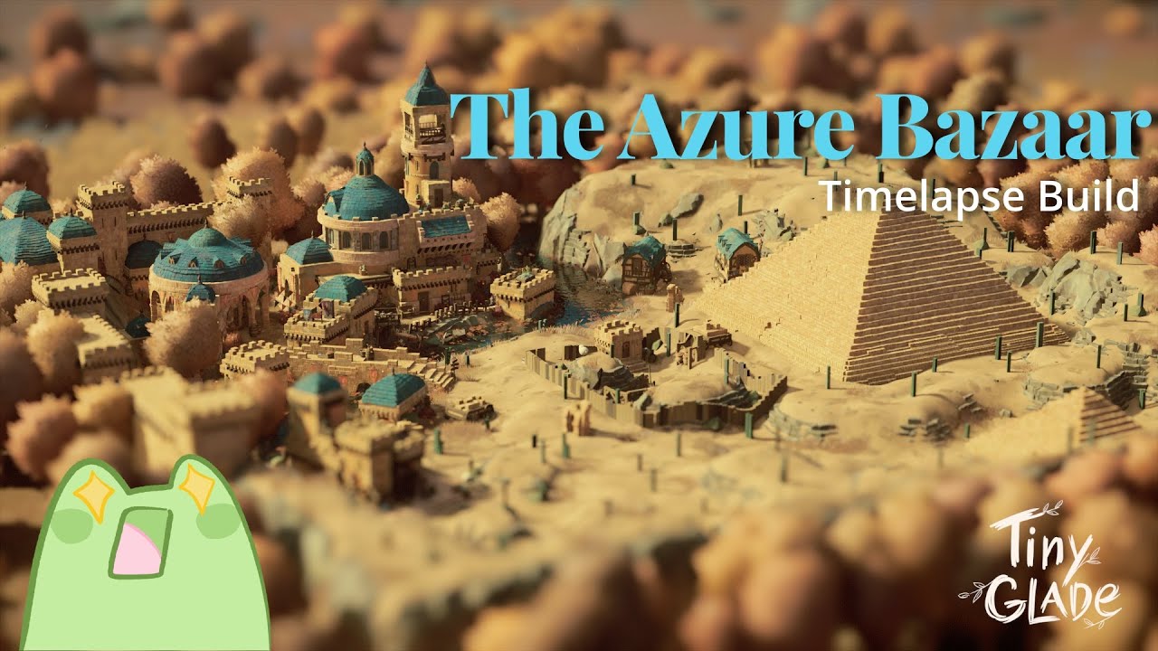 The Azure Bazaar | Tiny Glade | Relaxing Timelapse & Walkthrough