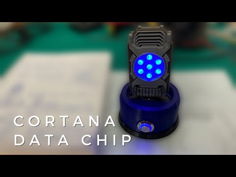 Free STL file Halo Cortana Chip - Neopixel USB Remix 😇 ・Object to ...