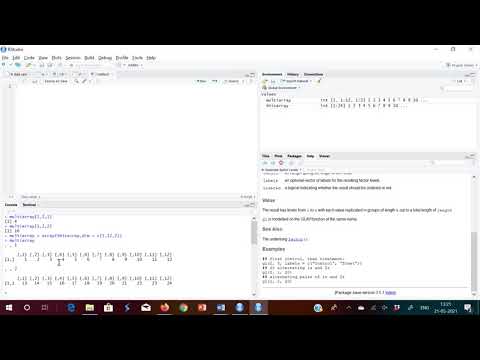 Arrays in R