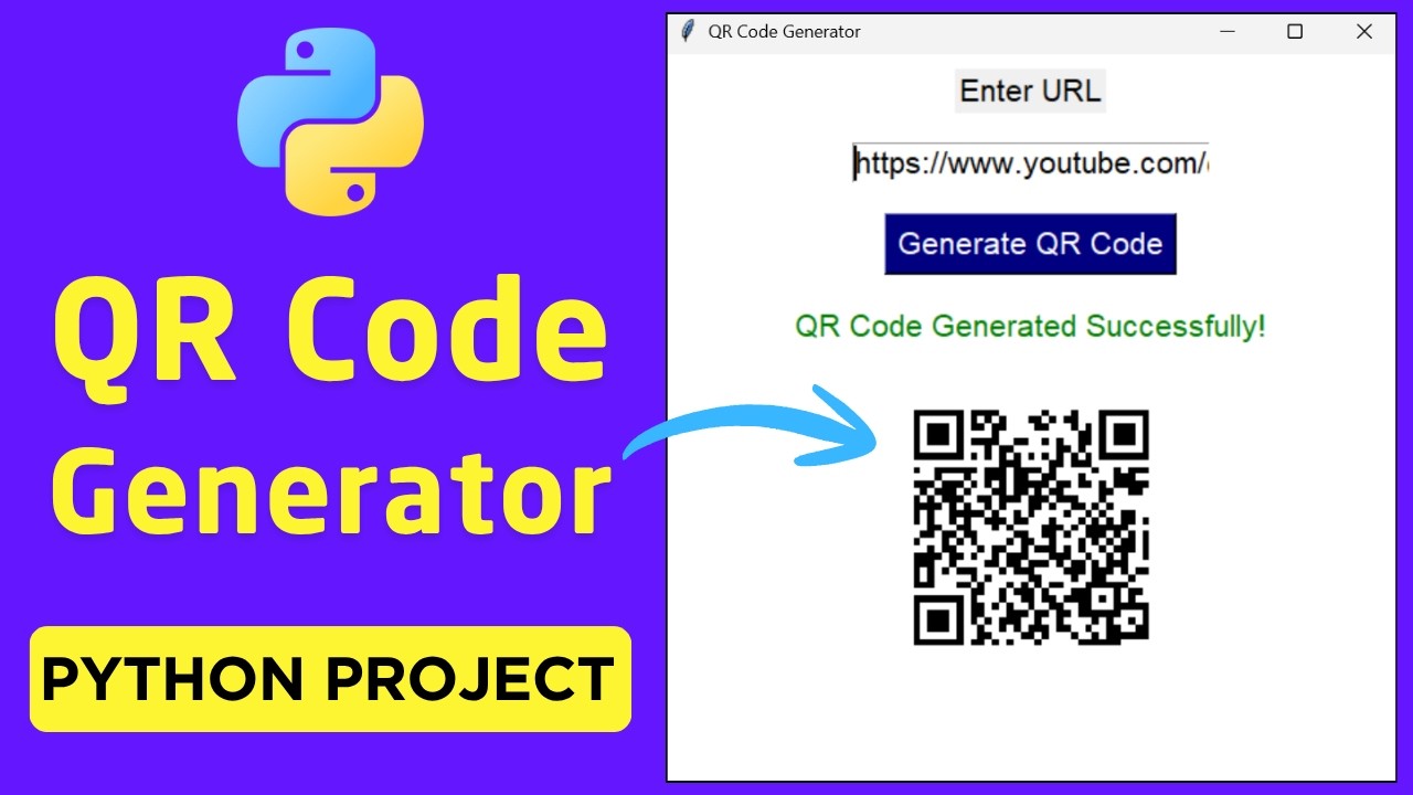 QR Code Generator in Python using Tkinter | Python Project