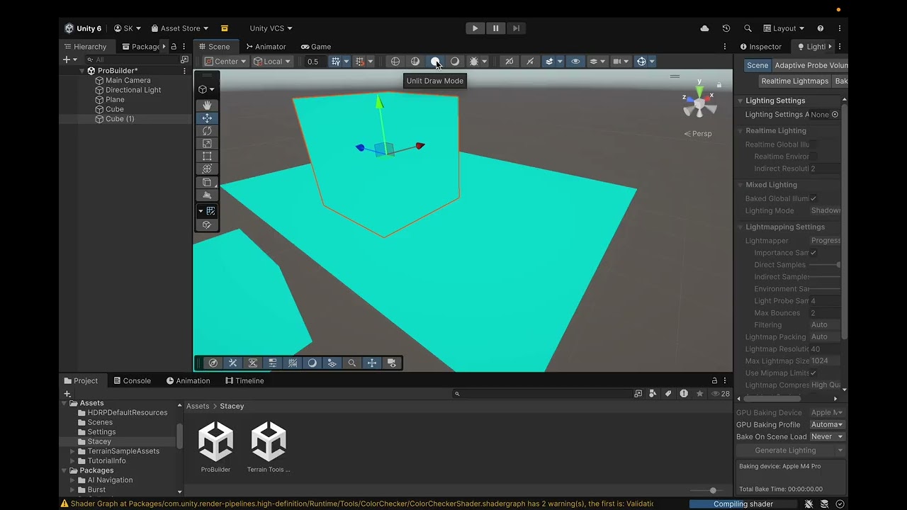 ProBuilder! Getting Started, UI Tools & Basic Shapes (Unity 6)