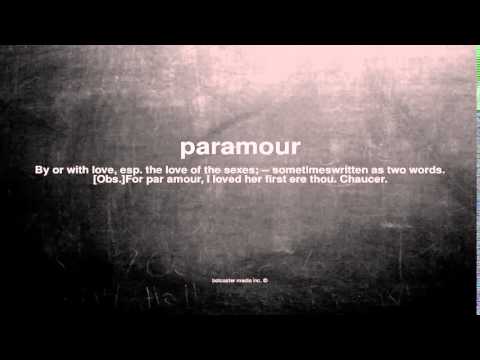 What does paramour mean
