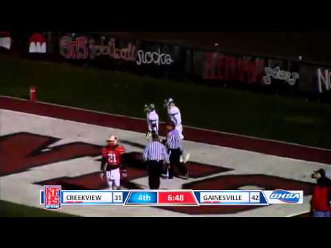Creekview #7 Chris Reddick 23yd TD reception