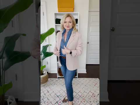 Business Casual Outfit Idea for Women Over 40! #over40 #fashion #over50 #springoutfitideas #ootd