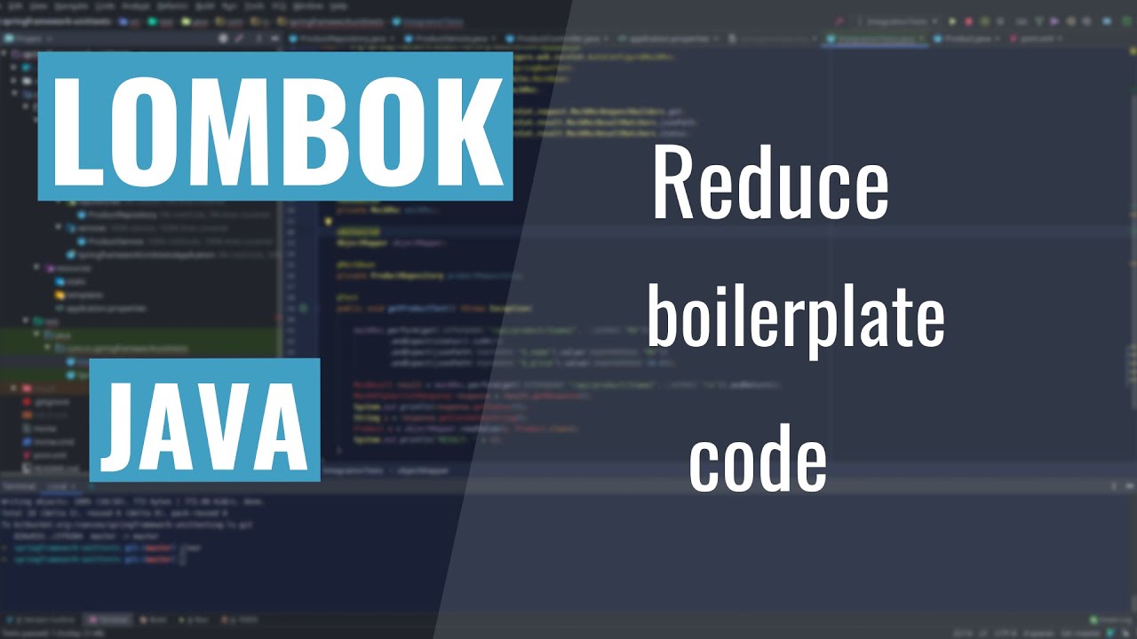 Lombok Tutorial - Java - Reduce boilerplate code