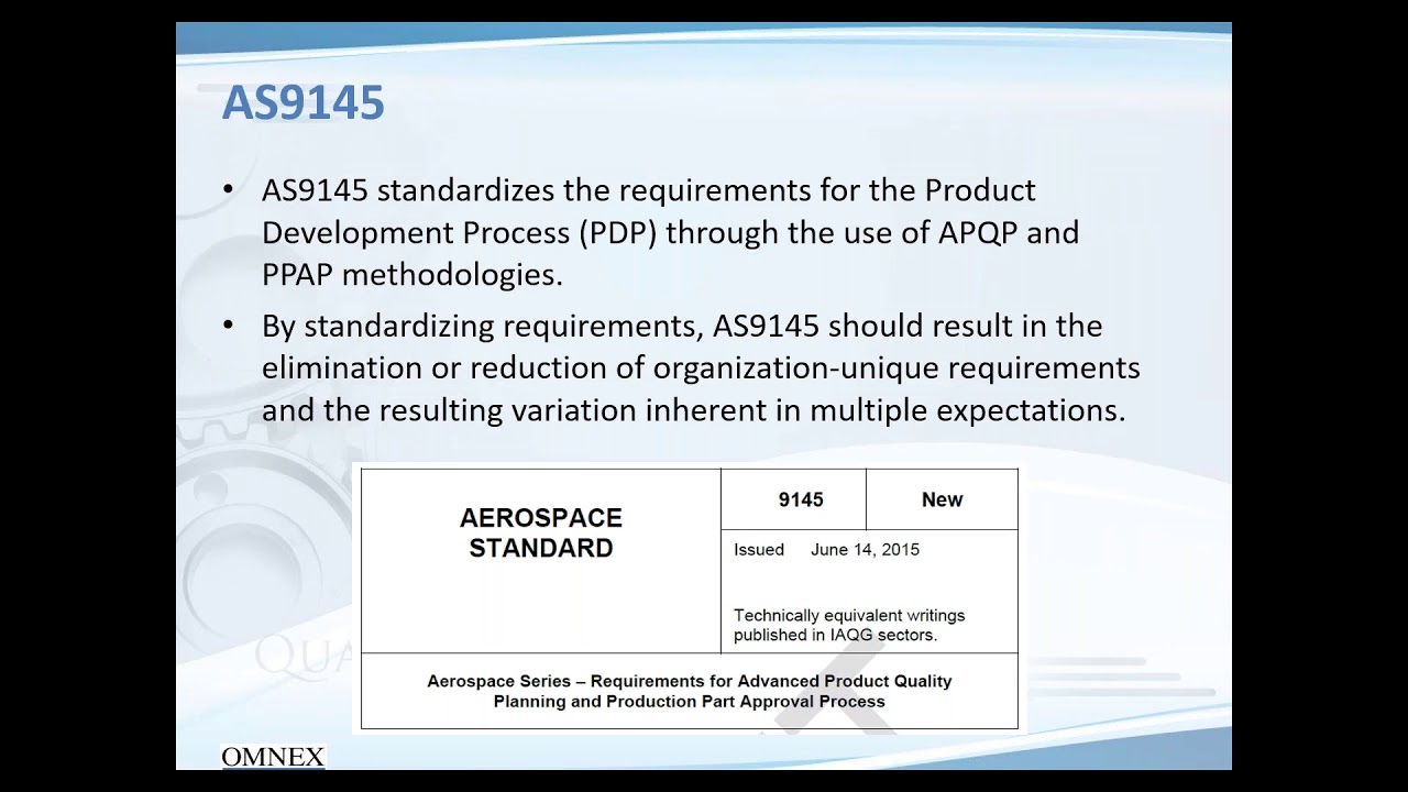 APQP & PPAP Integrated Implementation with AS9100