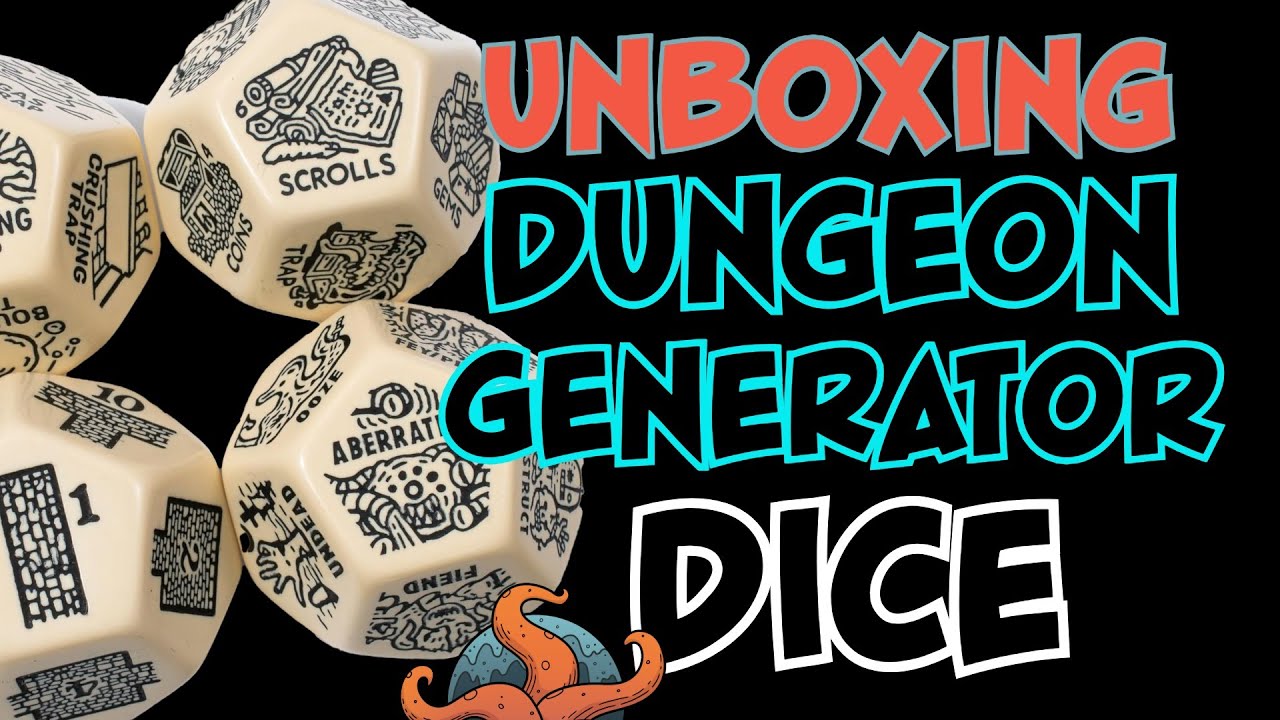 Unboxing Dungeon Generator Dice #DungeonGenerator #DnD #FunkyDice