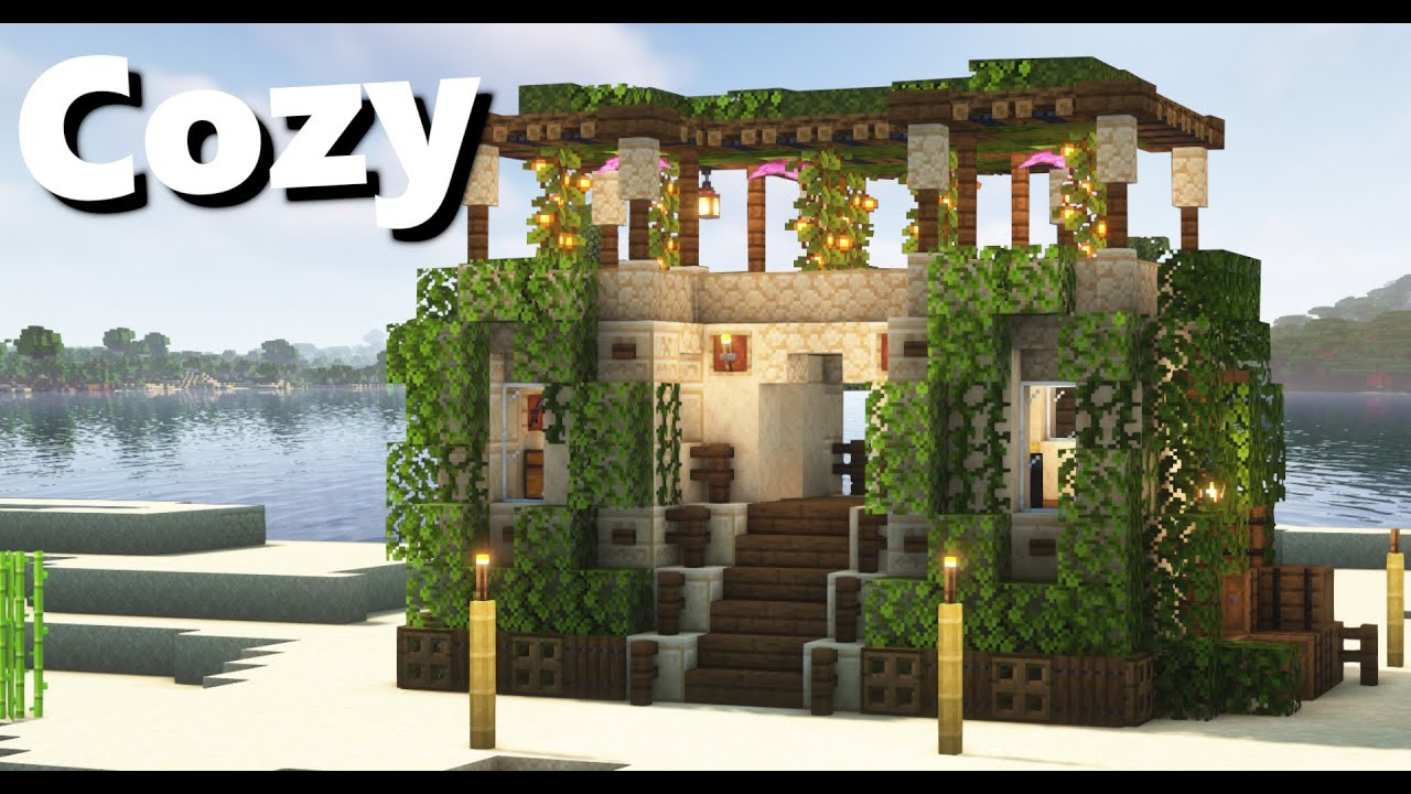 Minecraft | How to Build a Cozy Beach House | Tutorial - Minecraft Builders
