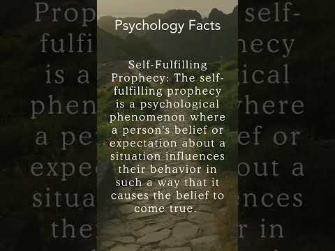 Self-Fulfilling Prophecy #psychology #psychologyfacts