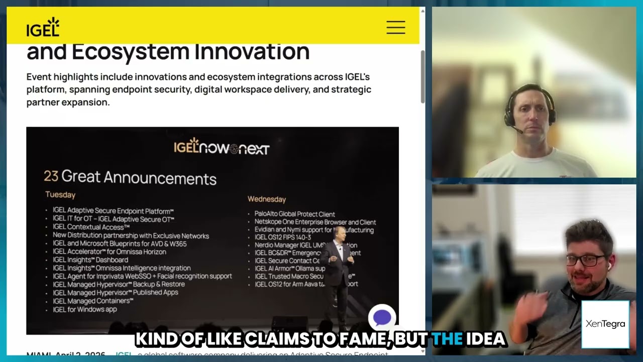IGEL NOW & NEXT 2026 Recap: AI, Adaptive Security, Microsoft Integrations & More