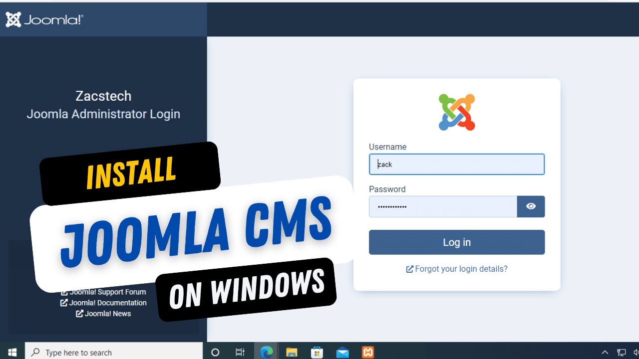 How to Install Joomla on Windows 10 | 11