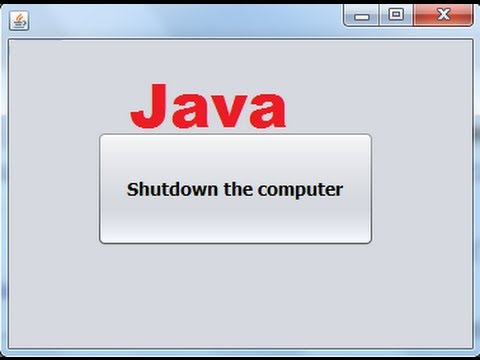 Learn Java prog 150 How to shutdown the computer from Java - Mind Luster