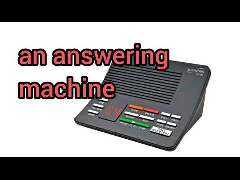 How to Pronounce Answering machine in American English