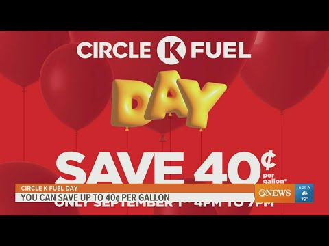 Circle K offering 40 cents off gas today