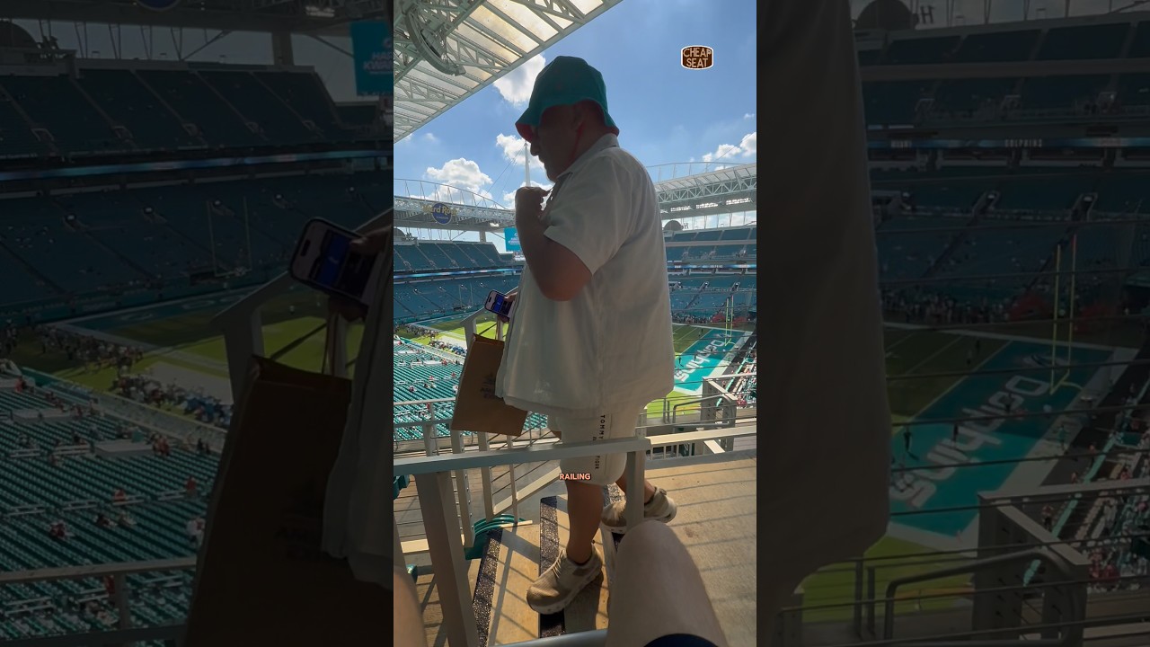Finding the single WORST seat at Hard Rock Stadium, home of the Miami Dolphins 🐬