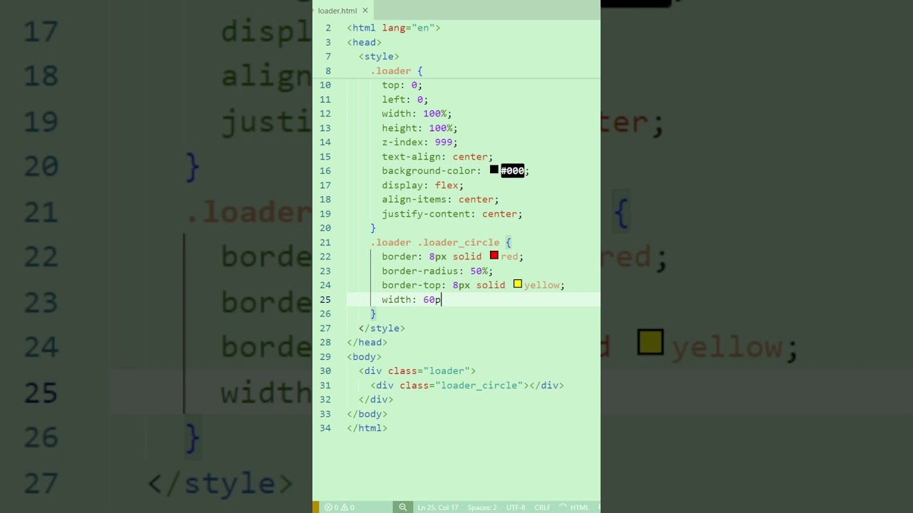 CSS Animation Effects Tutorial | Loader | HTML | CSS #coding #programming #webdesign