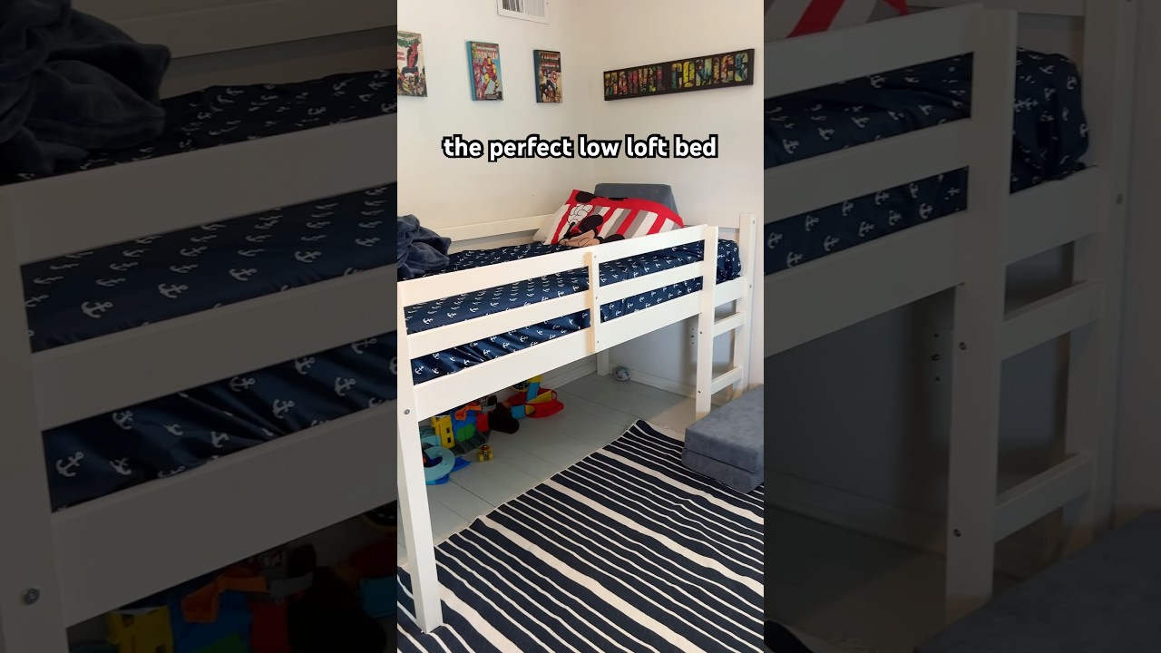 Letto a soppalco basso perfetto per i bambini