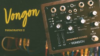 Vongon Paragraphs II Resonant Low Pass Filter Wave Form Generator ...