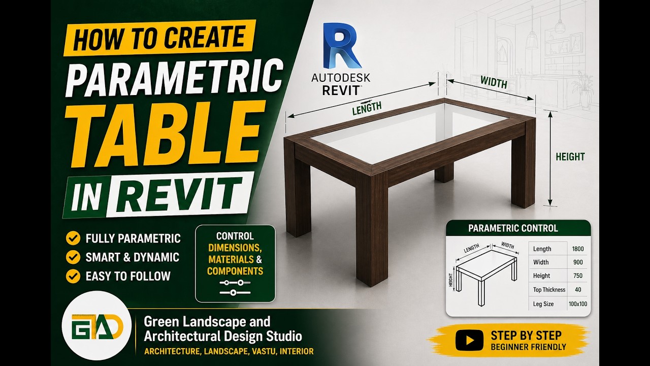 How to create Parametric table in Revit II Beginners tutorial