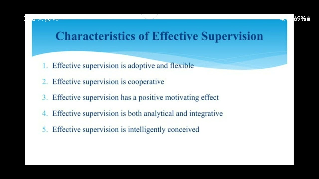 6502 UNIT 3: Concept of Supervision #education #supervision #management