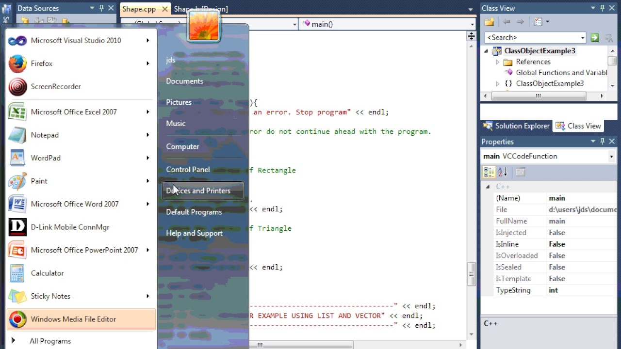 An example of polymorphism in C++
