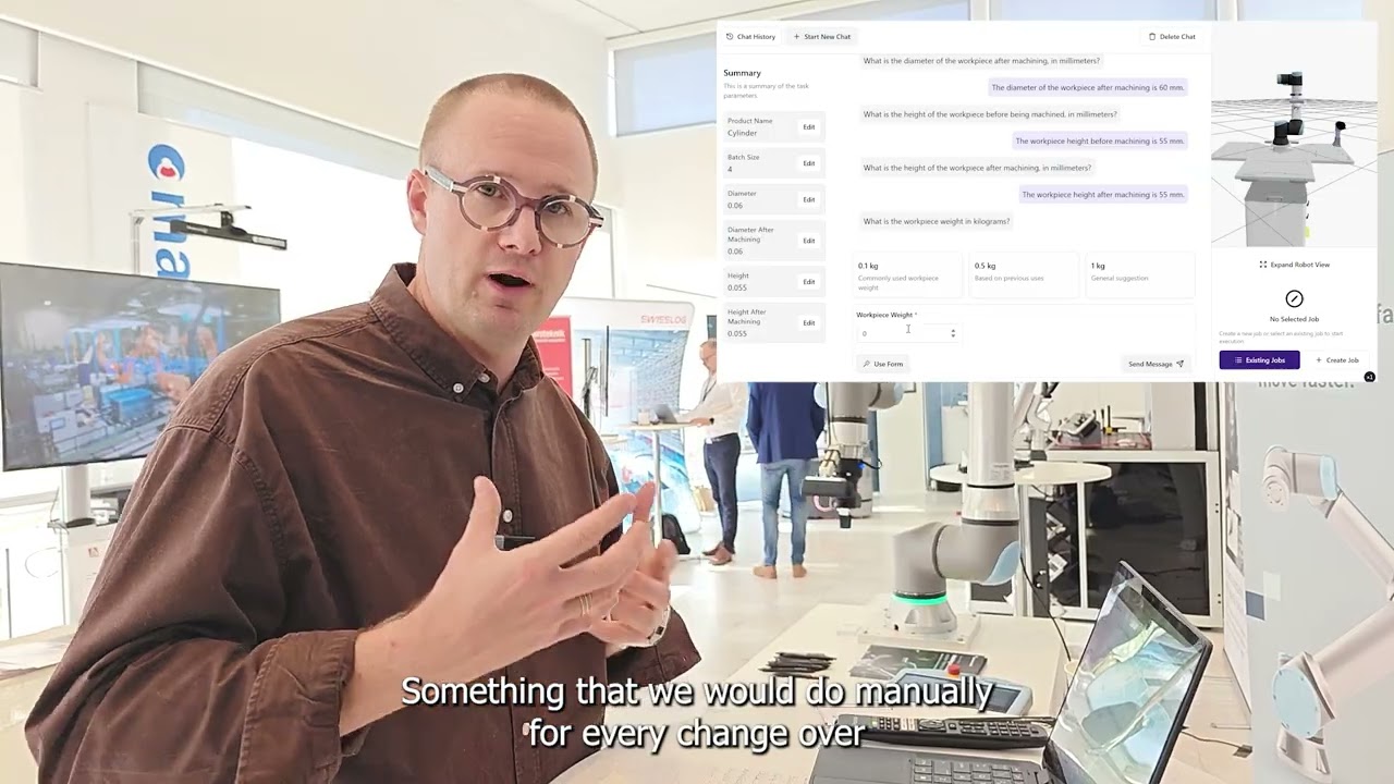 Remote Robot Programming with AI 🤖 | actGPT + Universal Robots