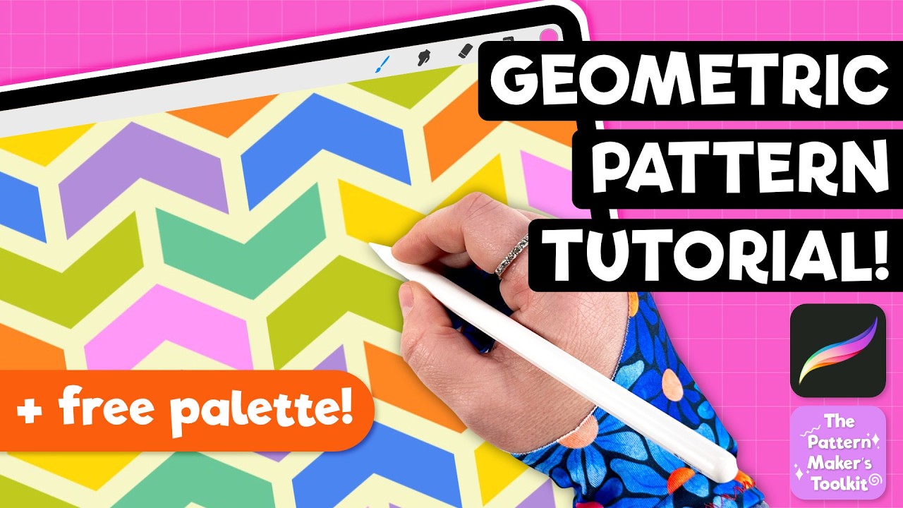 Chevron Pattern in Procreate | Intermediate Geometric Pattern Tutorial