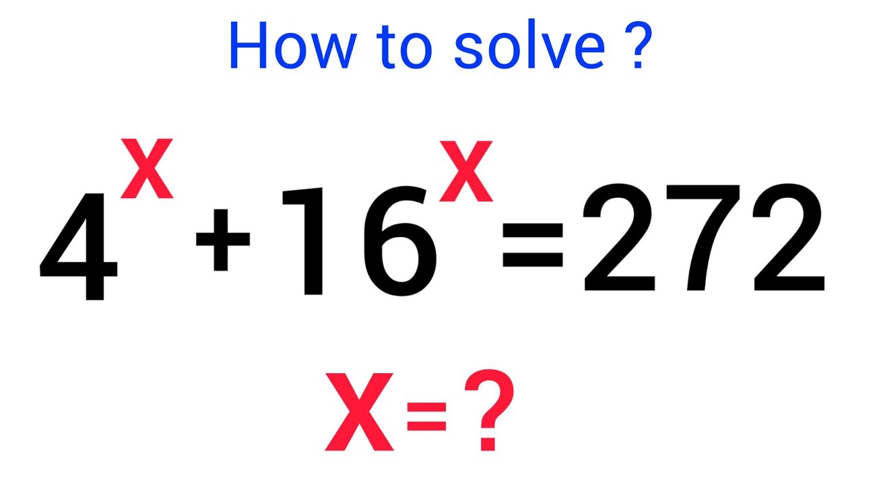 A Nice Math Olympiad Exponential Problem