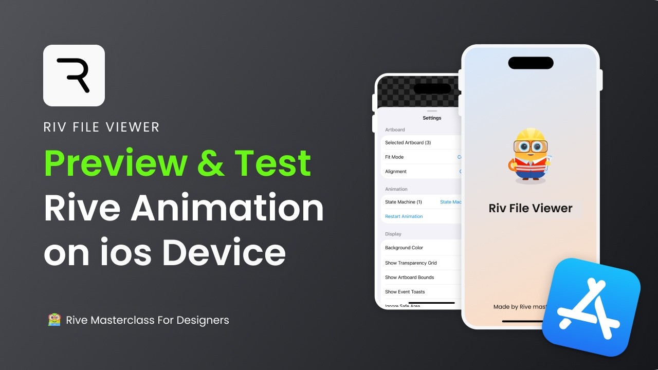 Riv File Viewer - Preview & Debug Rive Animations on iOS #rive #tools