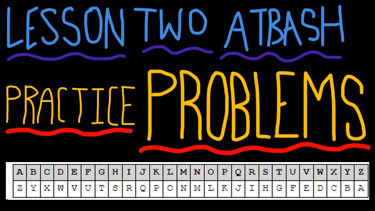 Codebusters Lesson Two-Atbash Cipher