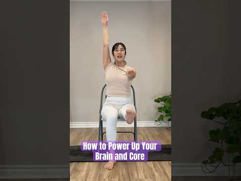 How to Power Your Brain & Core: Gentle Chair Yoga for Clarity & Stability | #brainfog #chairyoga