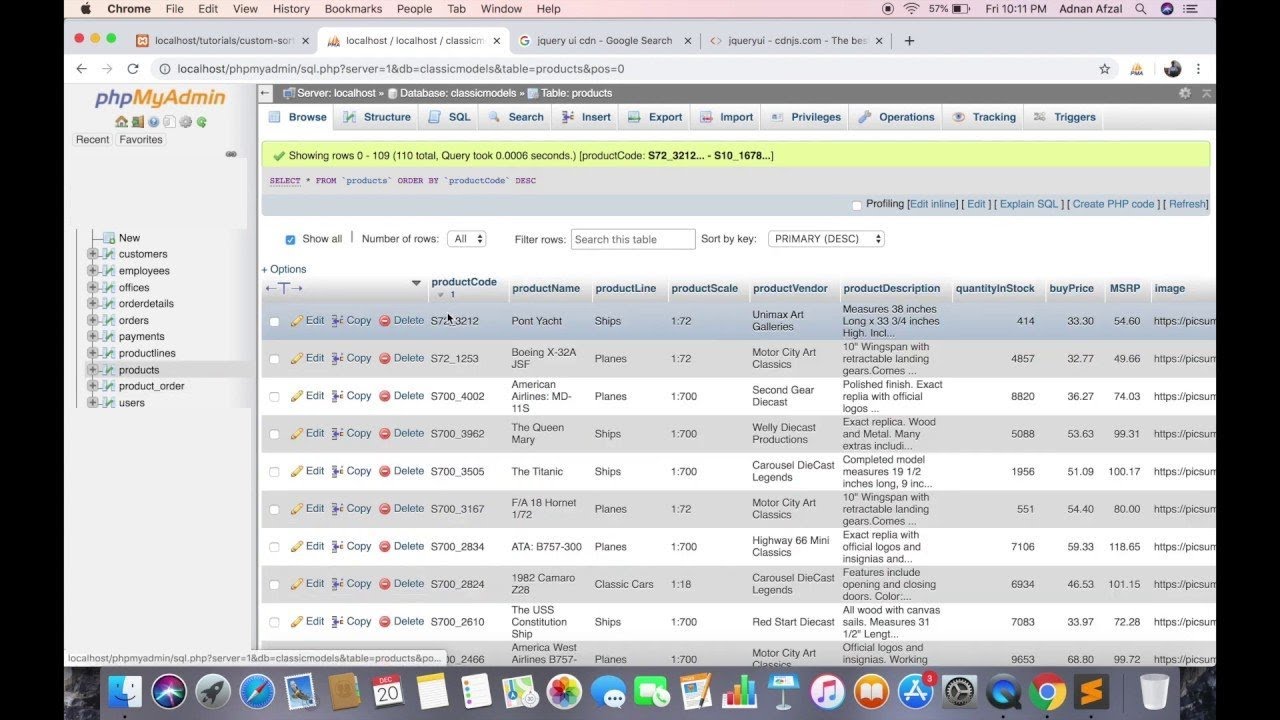 Custom sort - jQuery UI, AJAX, PHP & MySQL