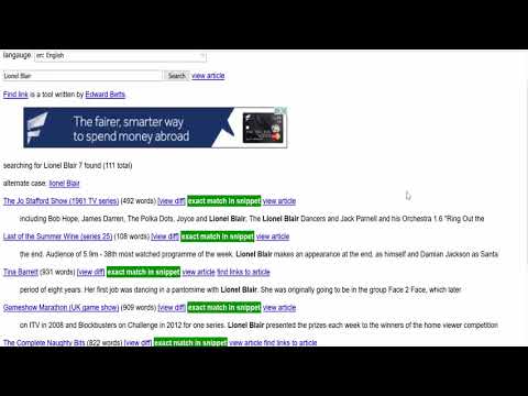 The Find Link tool - Add Wikipedia links to pages that really ought to have a link