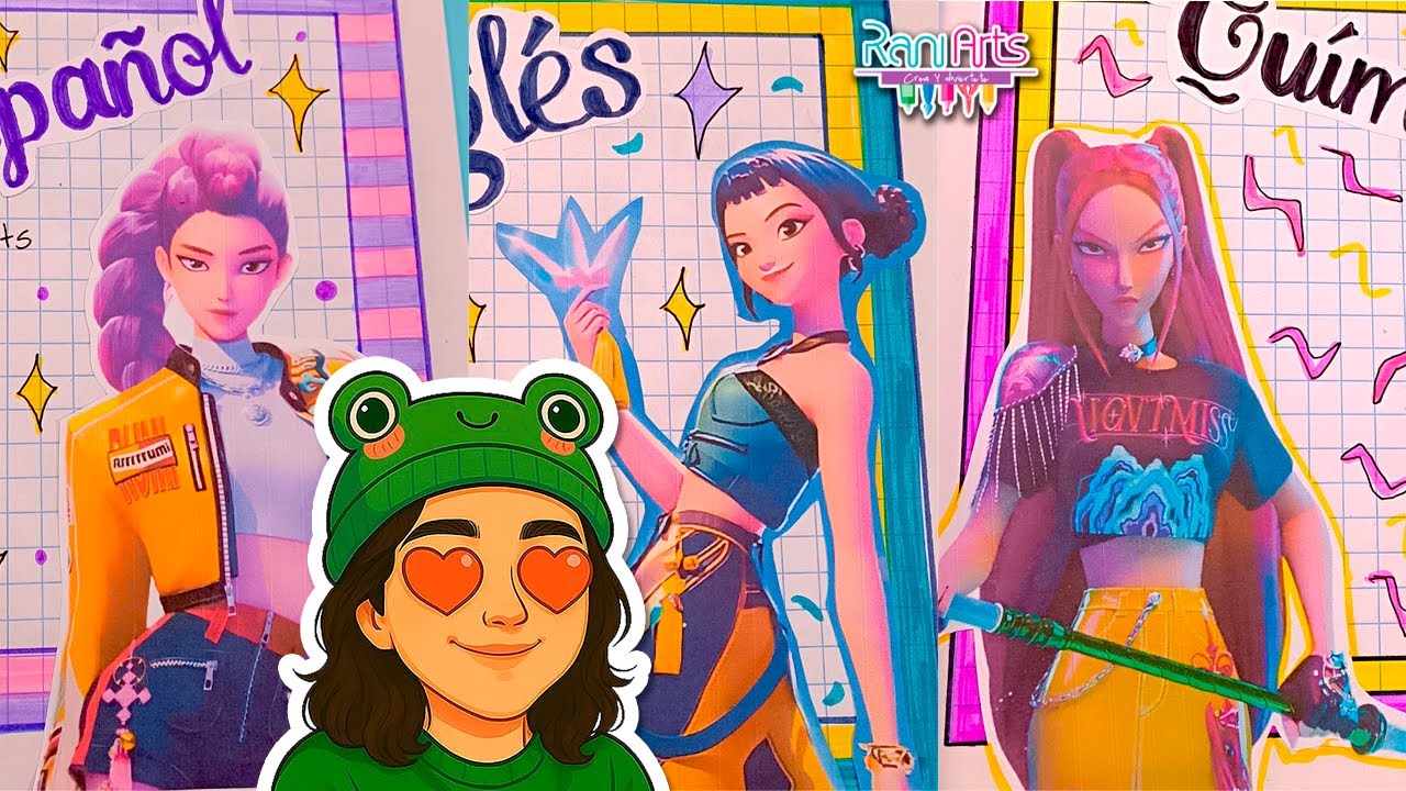 EASY NOTEBOOK COVERS - KPOP DEMON HUNTERS Edition - easy and cute covers ✨