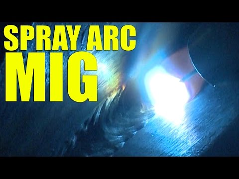 🔥 Spray Transfer MIG Welding
