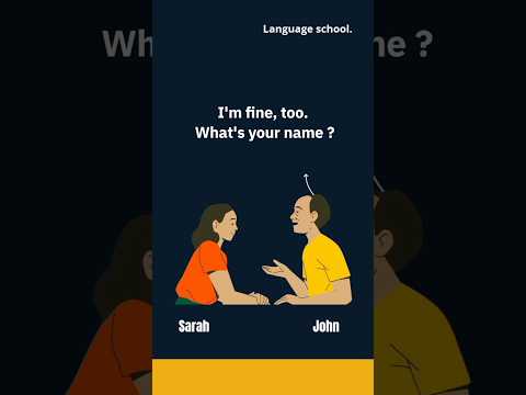Une conversation simple en anglais pour débutant
