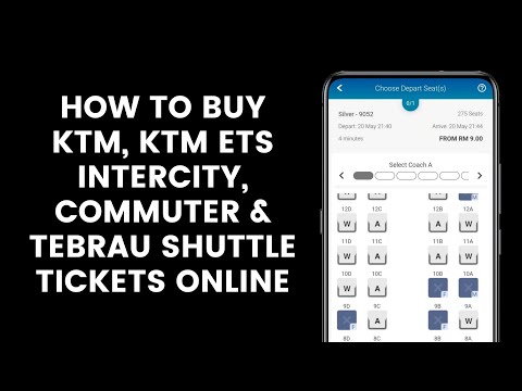 How to Buy KTM, KTM ETS Intercity, Commuter & Tebrau Shuttle Tickets Online in the KTMB Mobile App