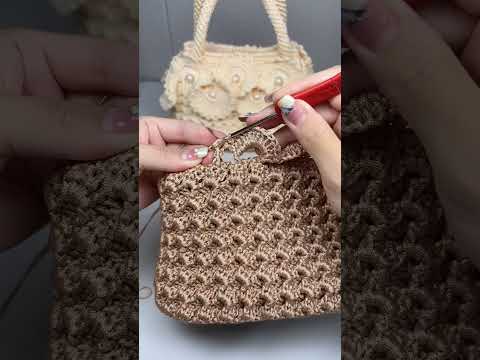 Purely handmade crochet bag