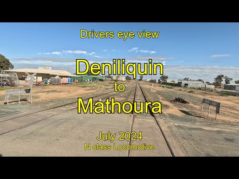 Drivers eye view, Deniliquin to Mathoura, July 2024