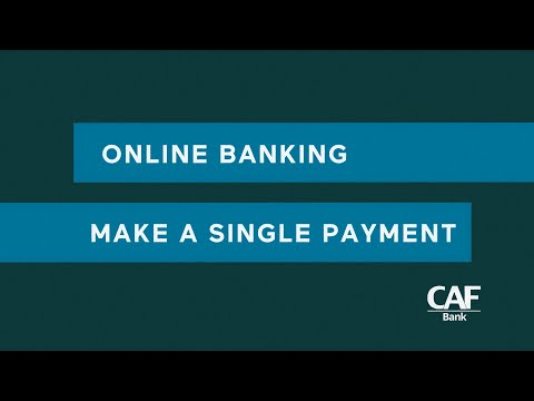 Make a single payment | CAF Bank