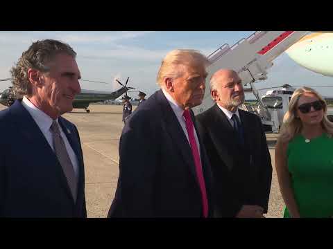 President Trump Gaggles with Press at Joint Base Andrews, July 15, 2025