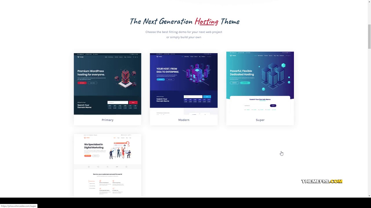 Phox - Responsive Hosting WordPress Theme