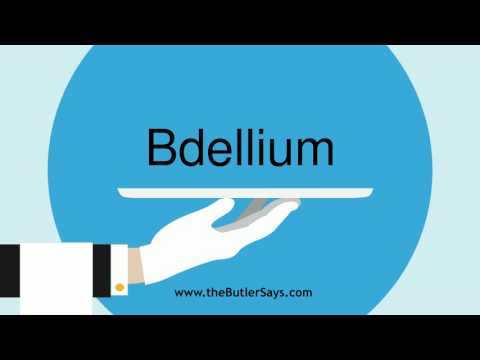 Learn how to say this word: "Bdellium"